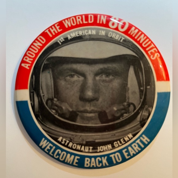 John Glen | Other | 962 Astronaut John Glenn Pin Welcome Back To Earth ...
